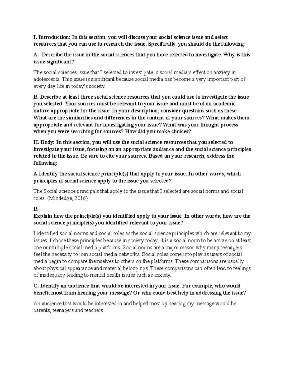 SCS 200 Project One - Coursework - I. Introduction: In this section ...