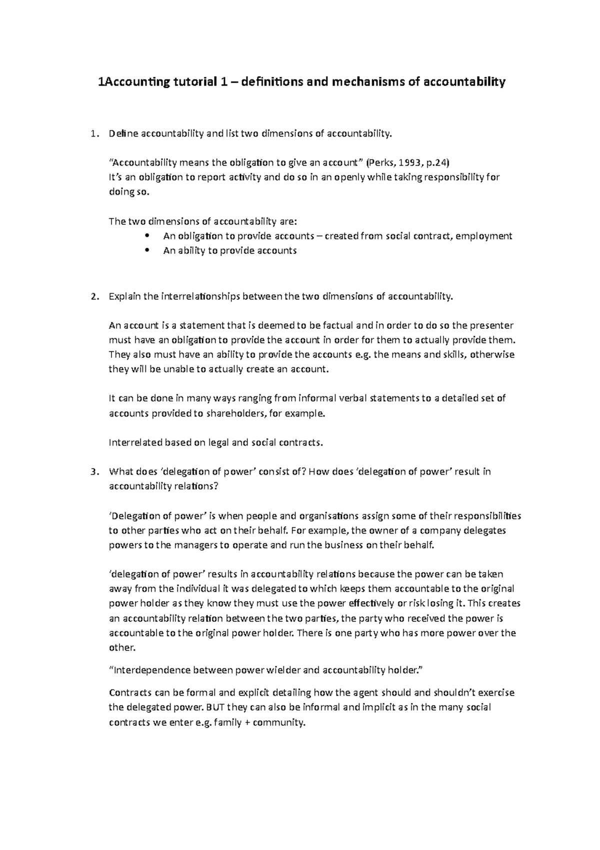 AC1011 tutorial 1 - 1Accounting tutorial 1 – definitions and mechanisms ...