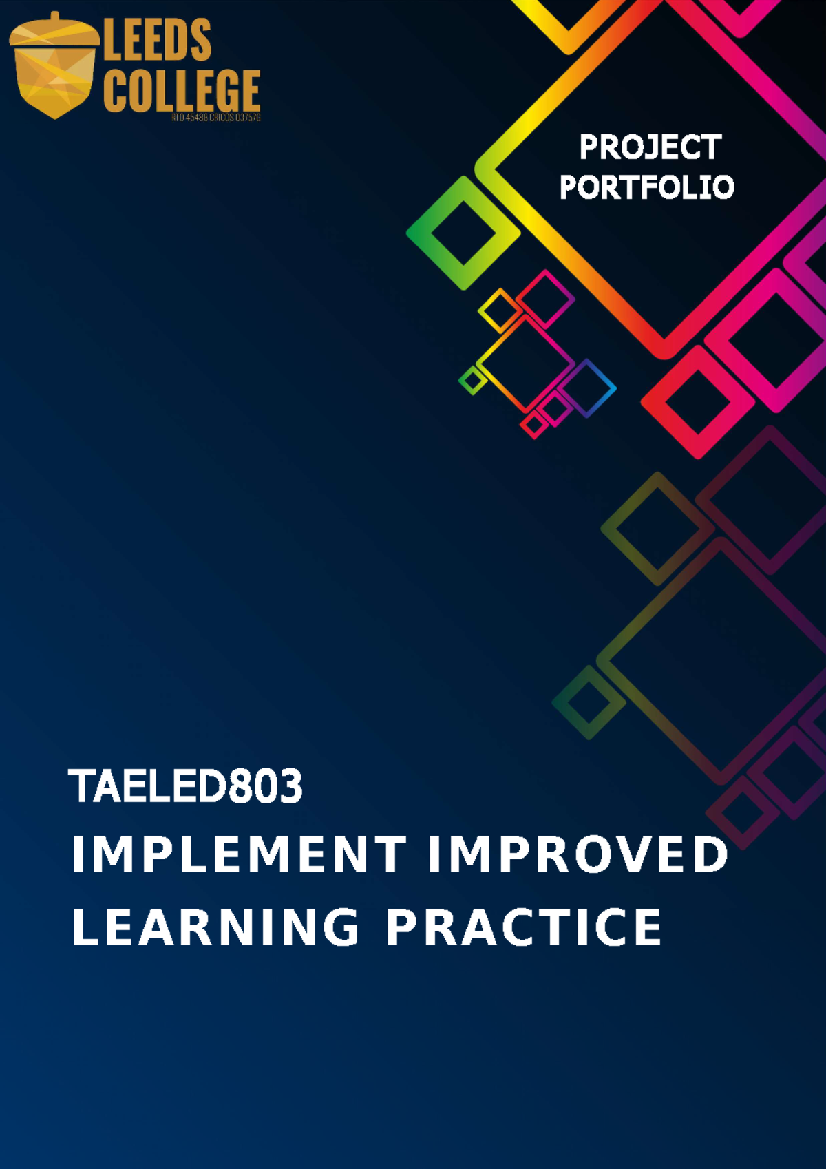 B1 Taeled 803 Project Portfolio (Discussion File) - PROJECT PORTFOLIO TAELED 803 IMPLEMENT ...