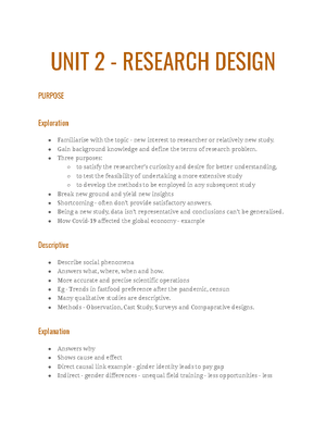 SOC531 - UNIT 1 (Notes) - UNIT 1 - Social Research: An Introduction 1 ...