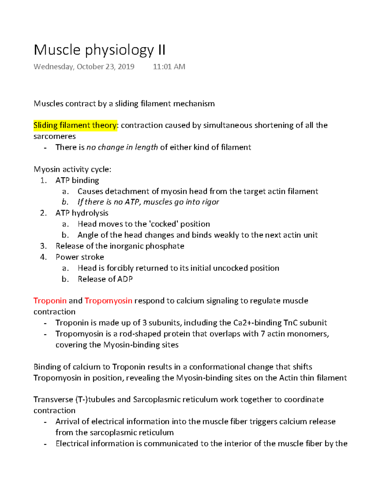 Muscle physiology II - Instructor: Iain Shepherd - Warning: TT: undefined function: 32 Muscles ...