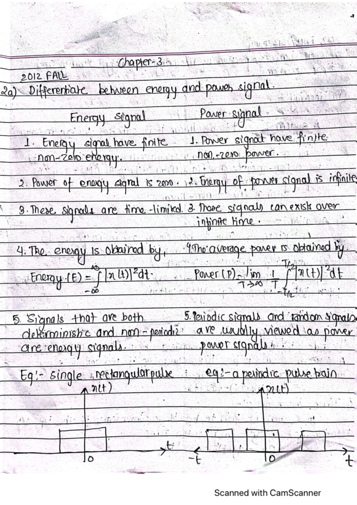 Data communication assignment - 2012 FALL 2a) Differentiate between ...
