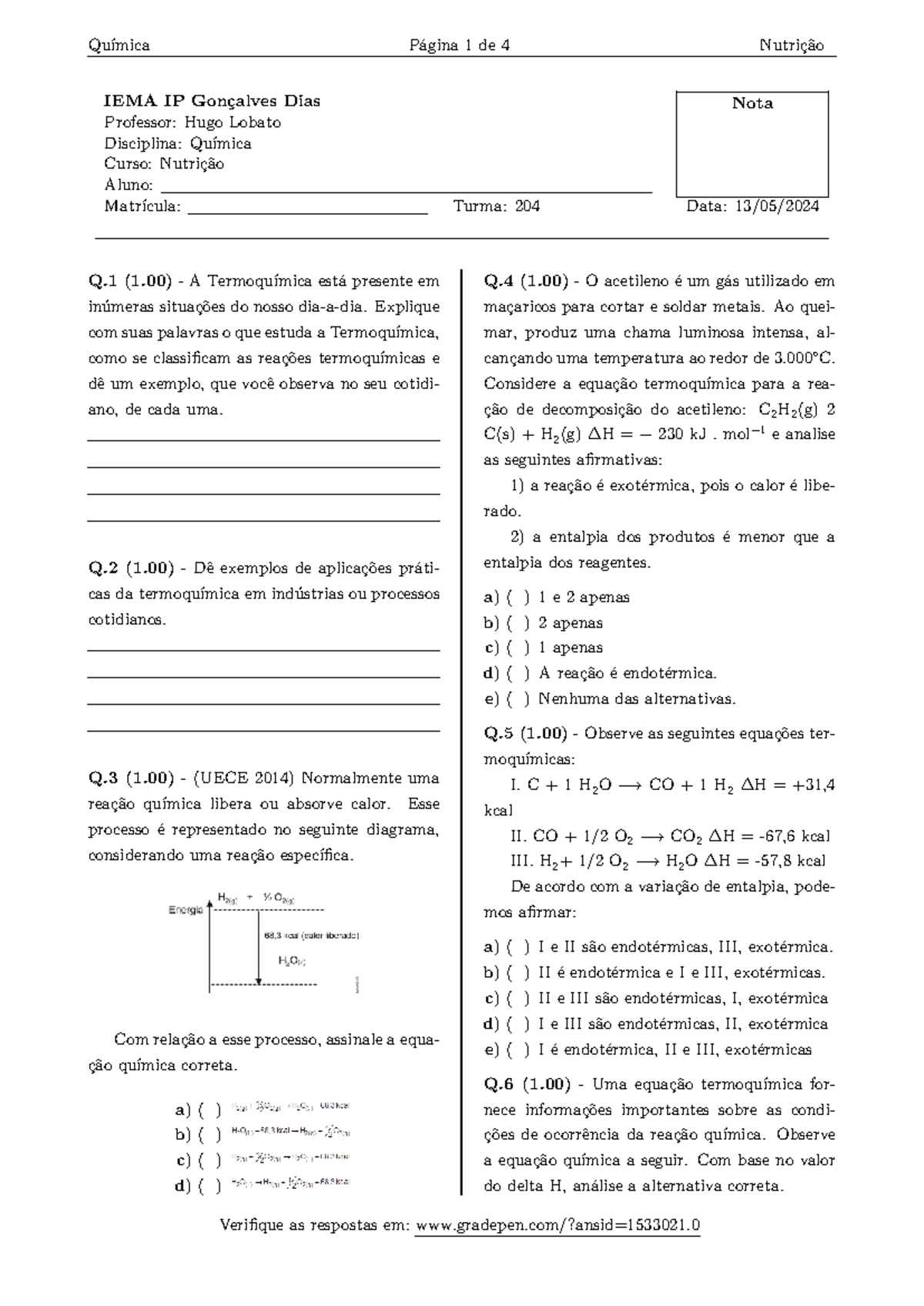 Exam-1533021 - IEMA IP Gonçalves Dias Nota Professor: Hugo Lobato ...