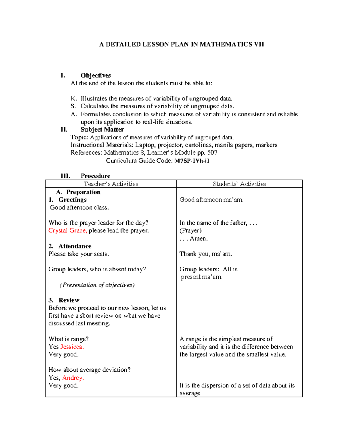 Final-lesson-plan-demo-karen compress - A DETAILED LESSON PLAN IN ...