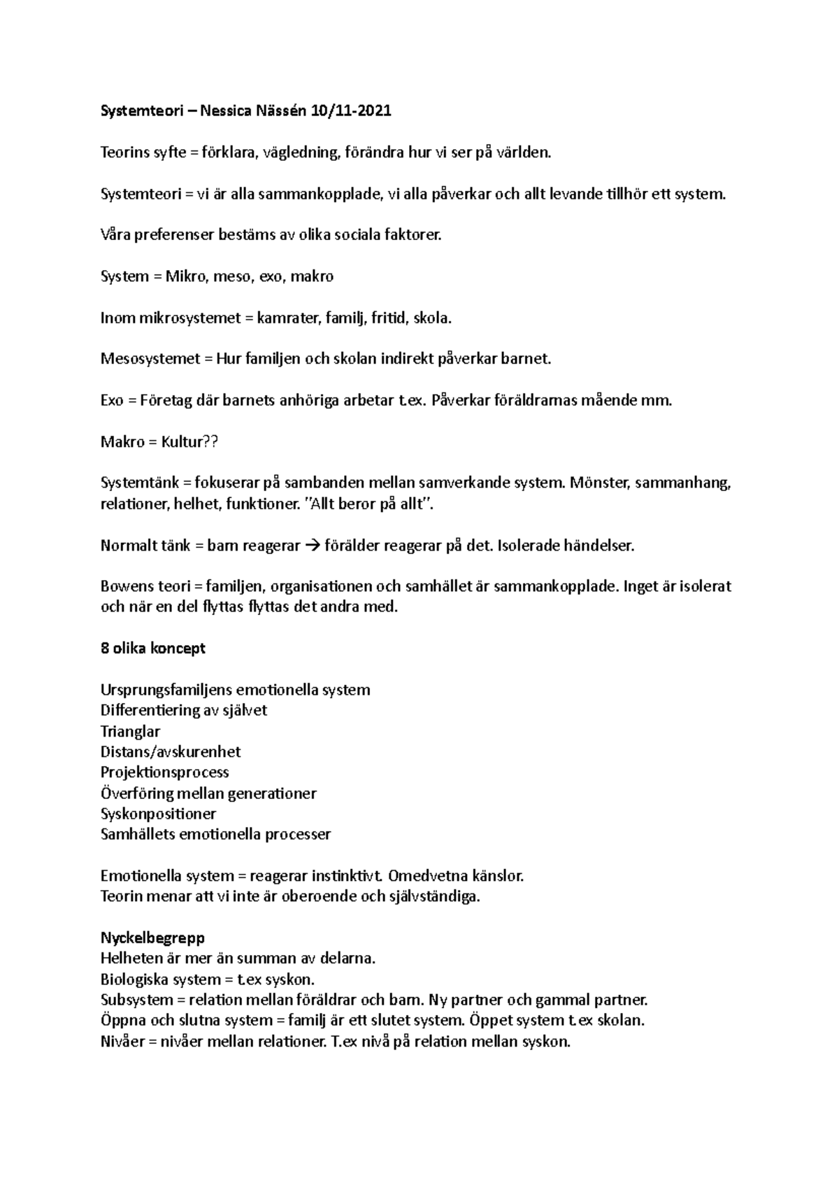 Systemteori - Systemteori vi är alla sammankopplade, vi alla påverkar ...