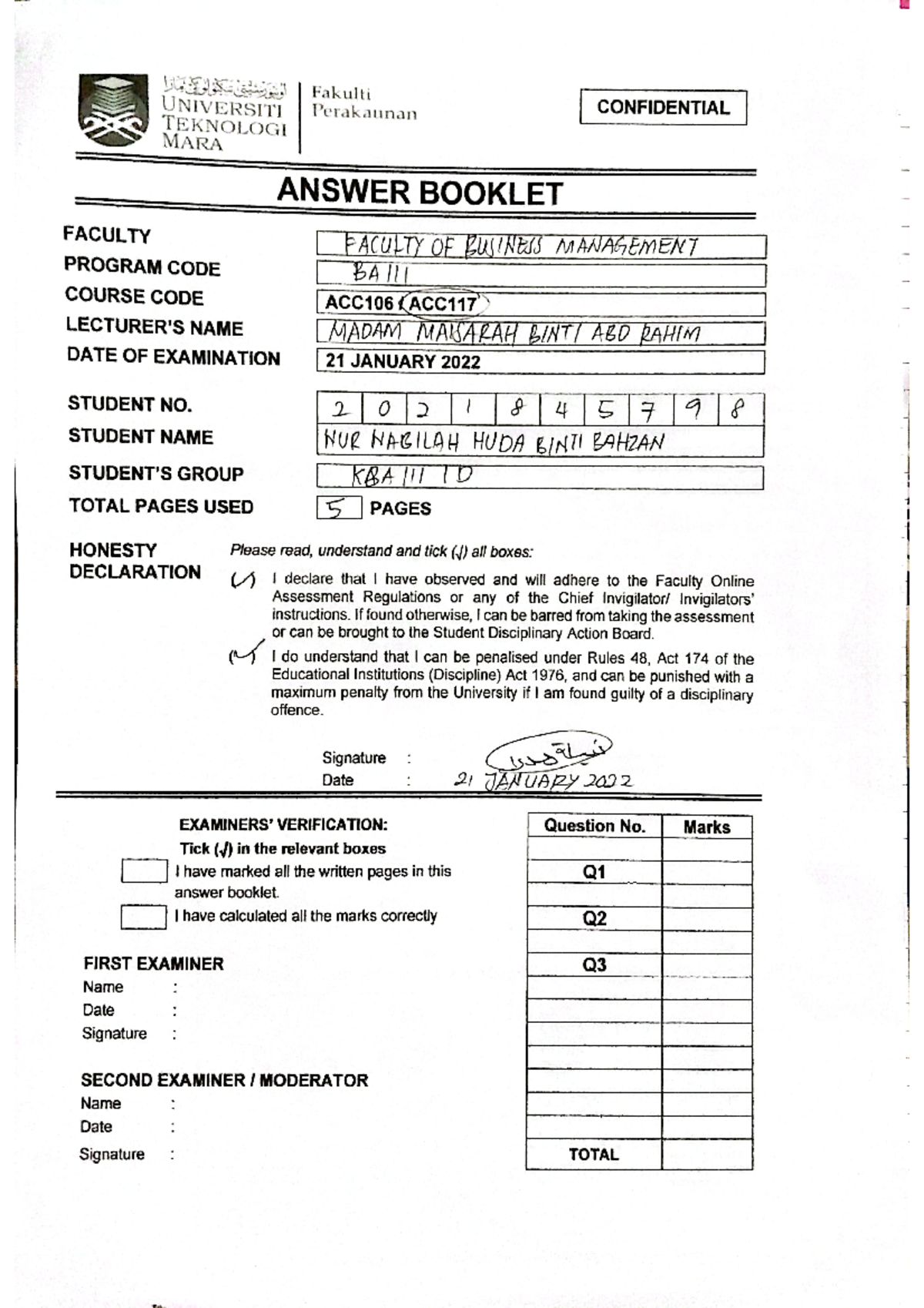 NUR Nabilah HUDA Binti Bahzan-2021845798-K BA111 1D - Business studies ...