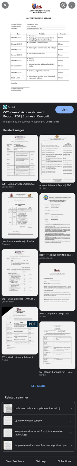 Narrative Report sample - Summer: Industry Practice/ OJT - SAMPLE ...