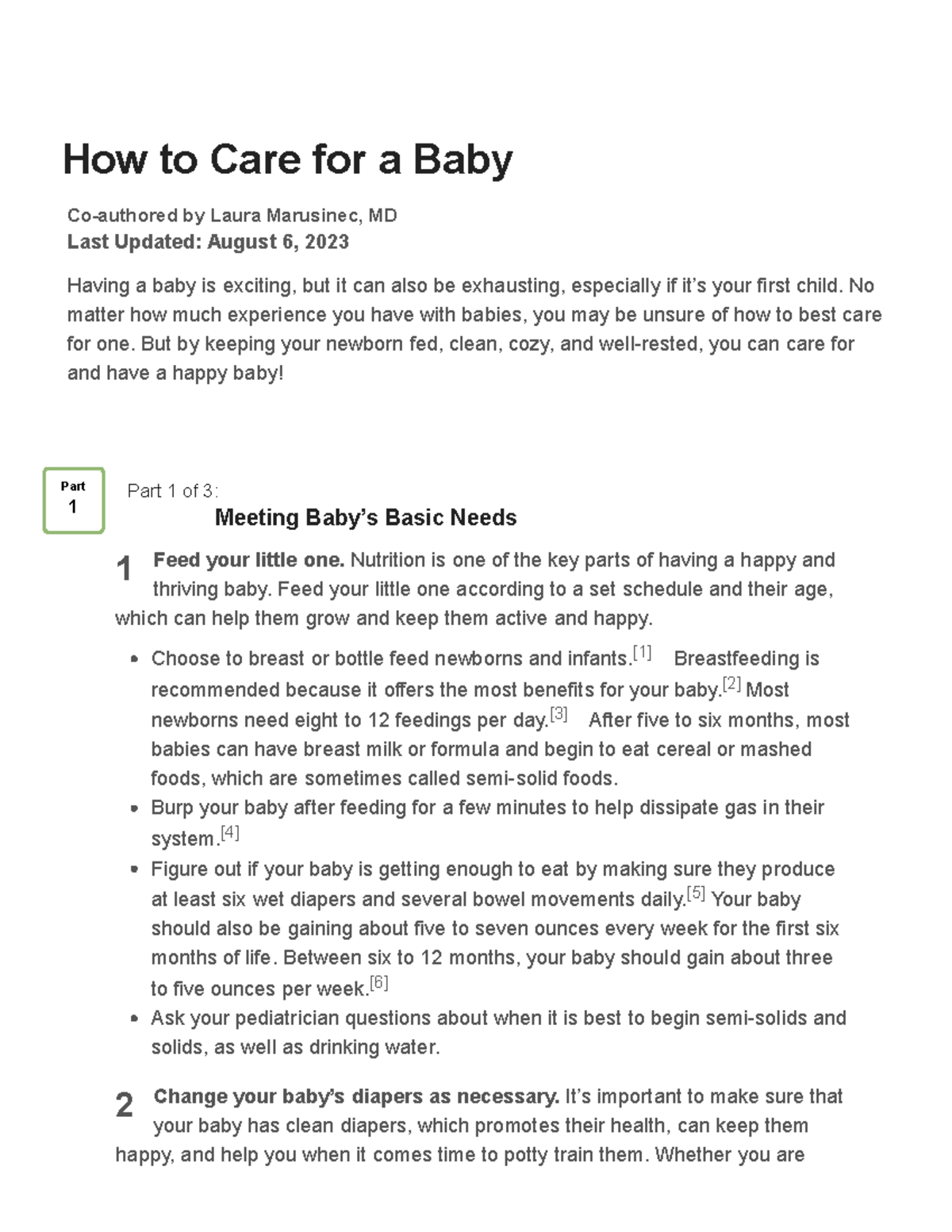 How to Care for a Baby (with Pictures) - wiki How - How to Care for a ...