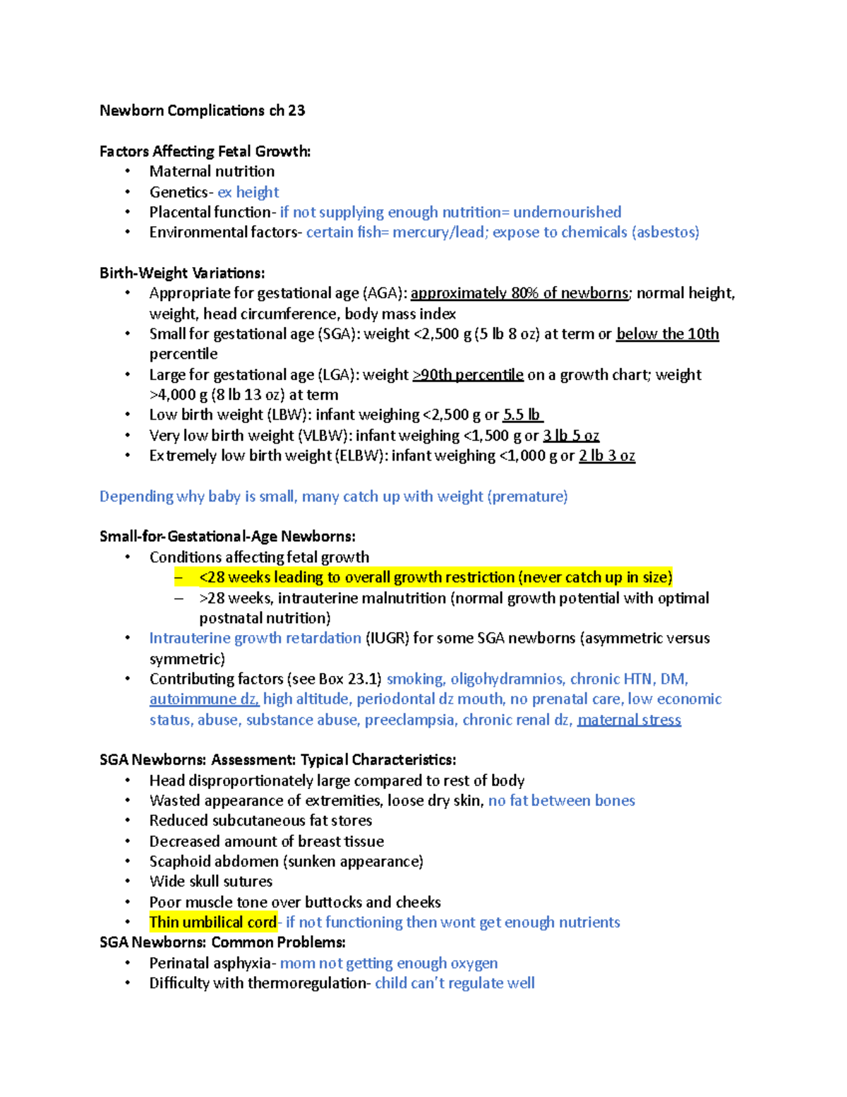 Newborn Complications - Respiratory infections 2. Reactive airway ...
