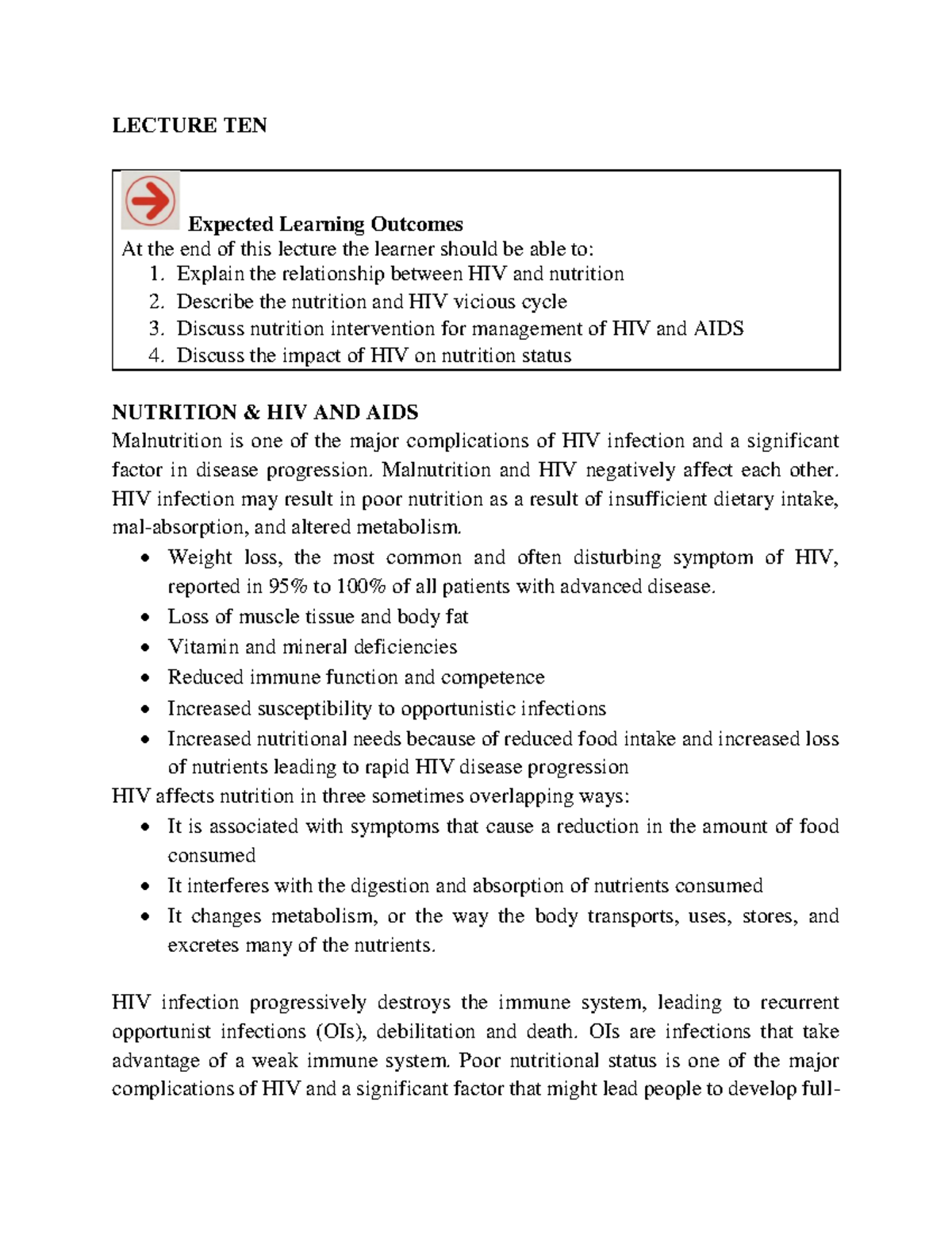 Lecture TEN - Education - Studocu