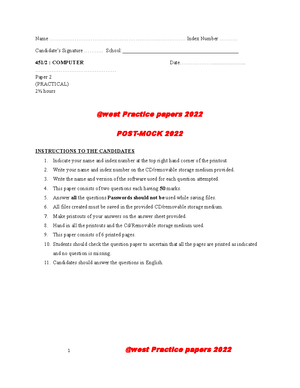 Practical exercises spredsheets - MICROSOFT EXCEL PRACTICAL EXERCISE 1 ...