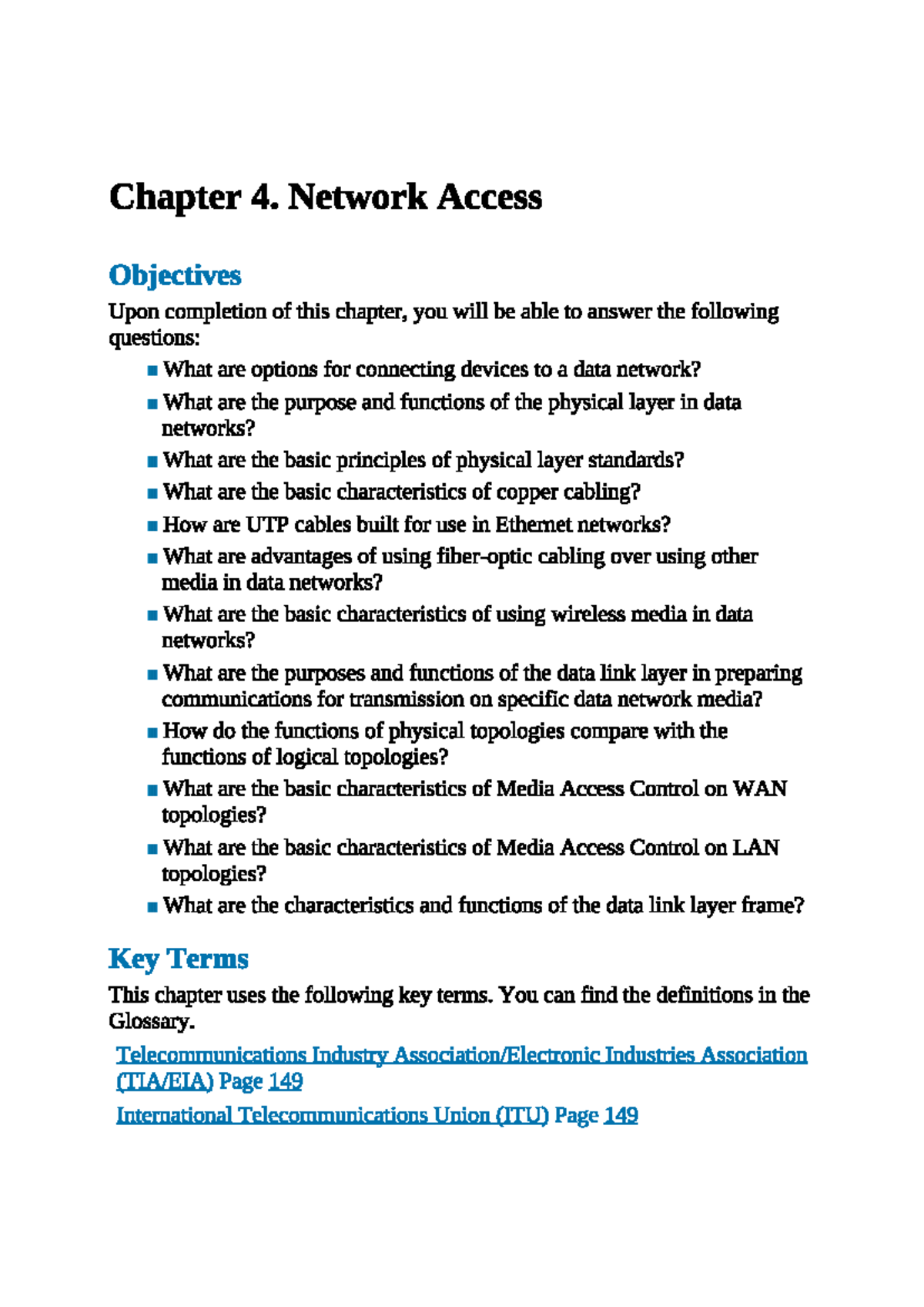 Chapter Four Handout Network Access Layer Part 1 - Fundamental of networking - Studocu