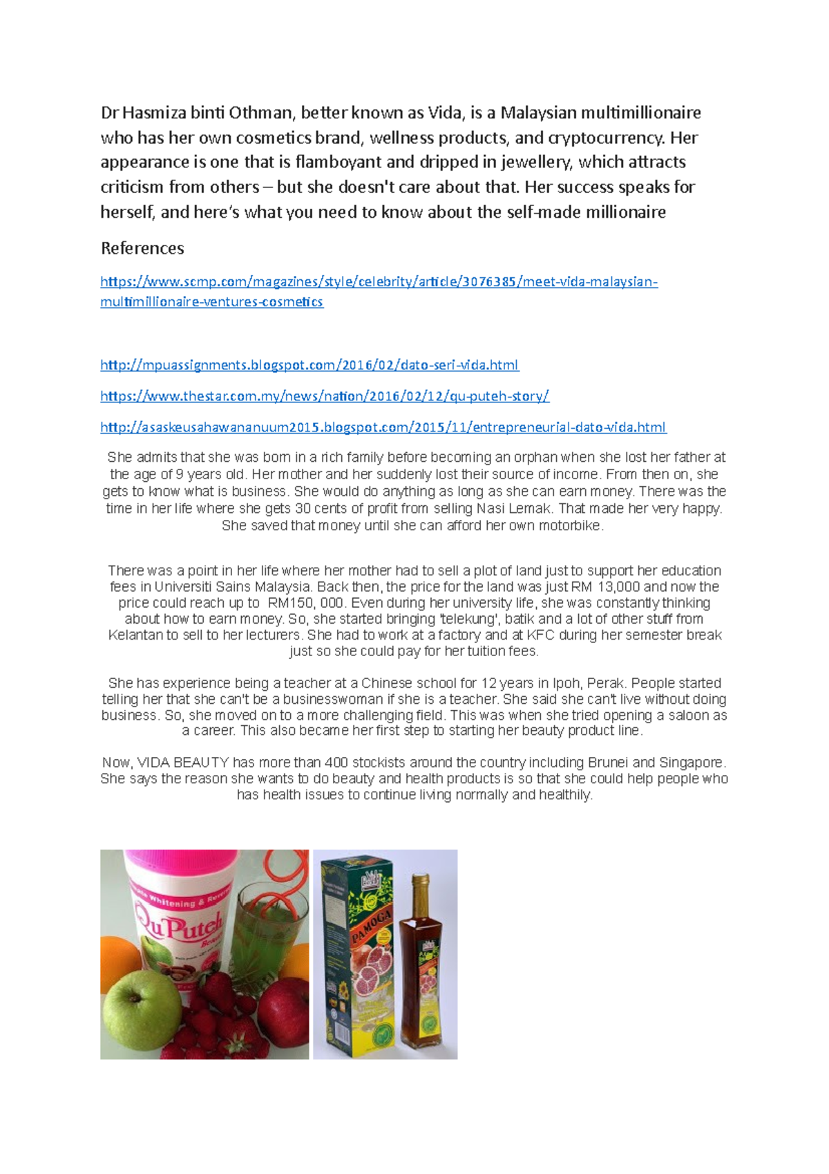 Dr Hasmiza binti Othman - Her appearance is one that is flamboyant and ...