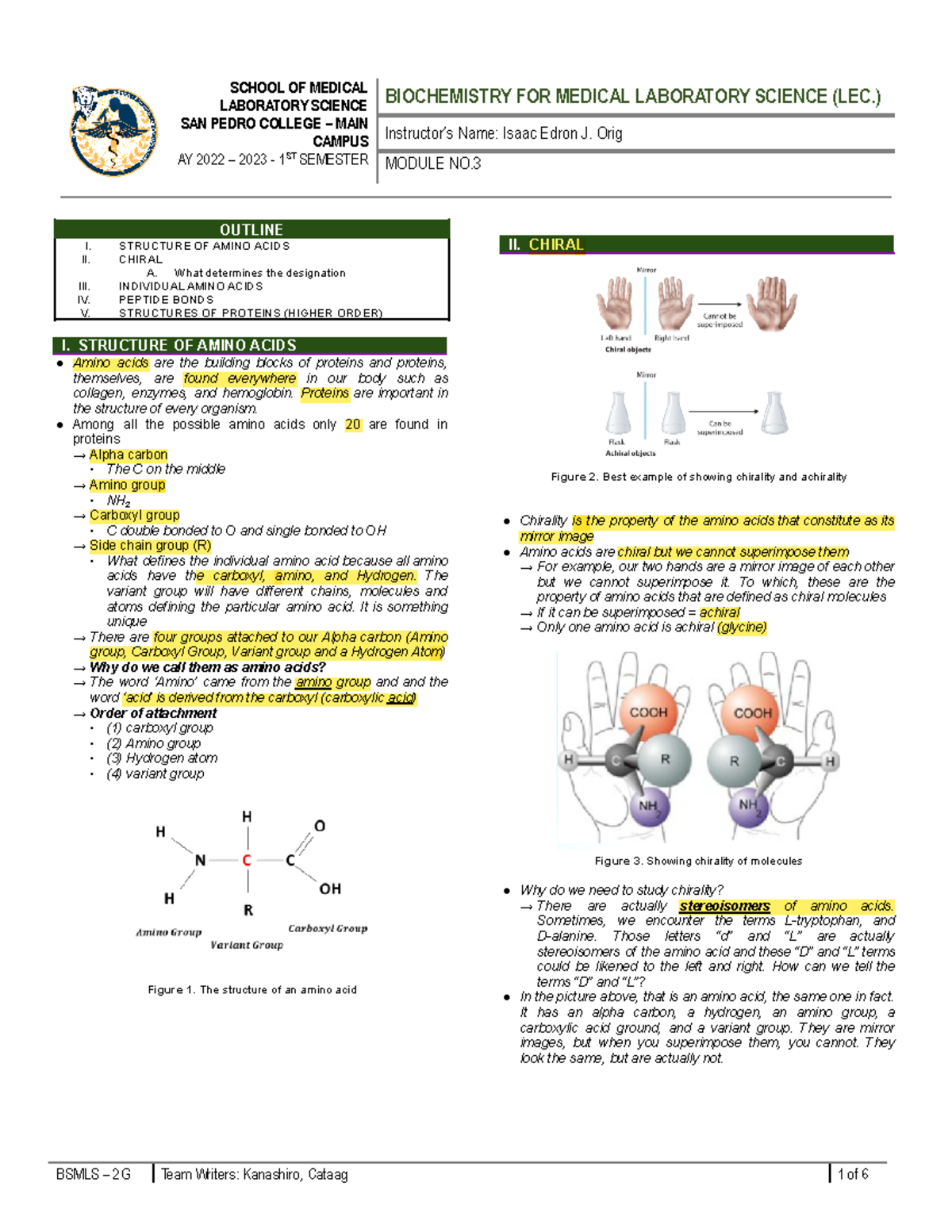 Biochem-WEEK-3 - ok po - LABORATORY SCIENCE BIOCHEMISTRY FOR MEDICAL ...