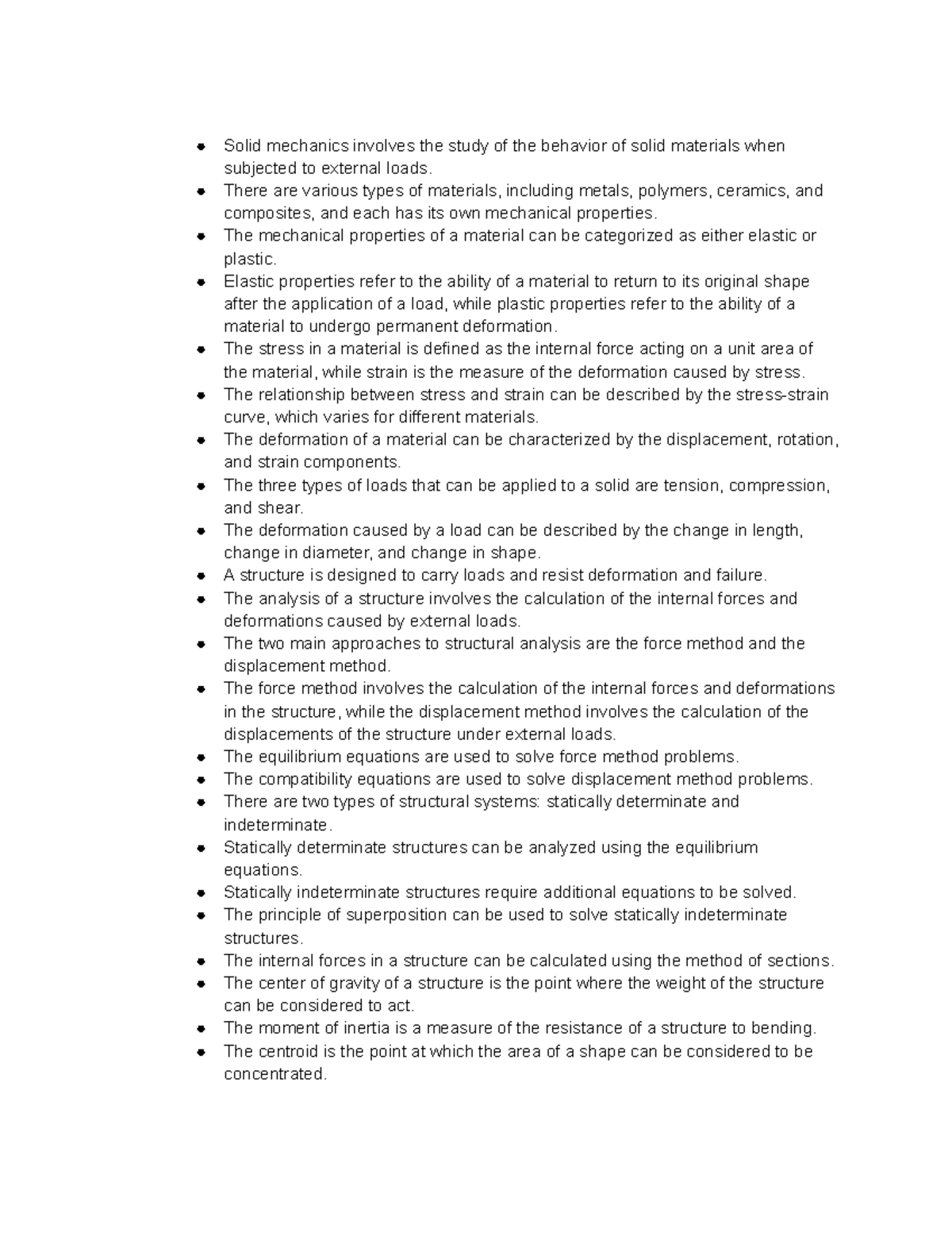 Chapter 1 Introduction to Solid Mechanics part 3 - Solid mechanics ...