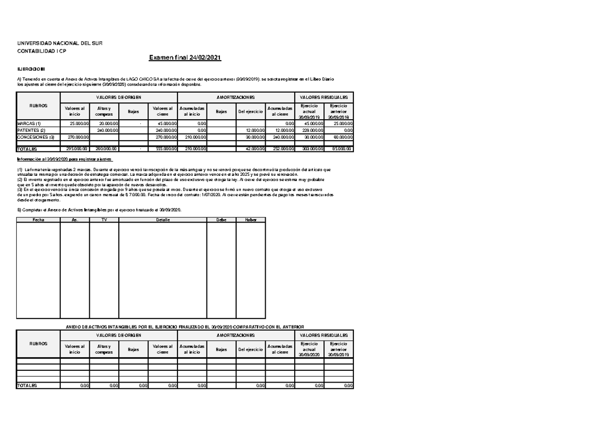 Act 3 y 4 - conta - UNIVERSIDAD NACIONAL DEL SUR CONTABILIDAD I CP ...