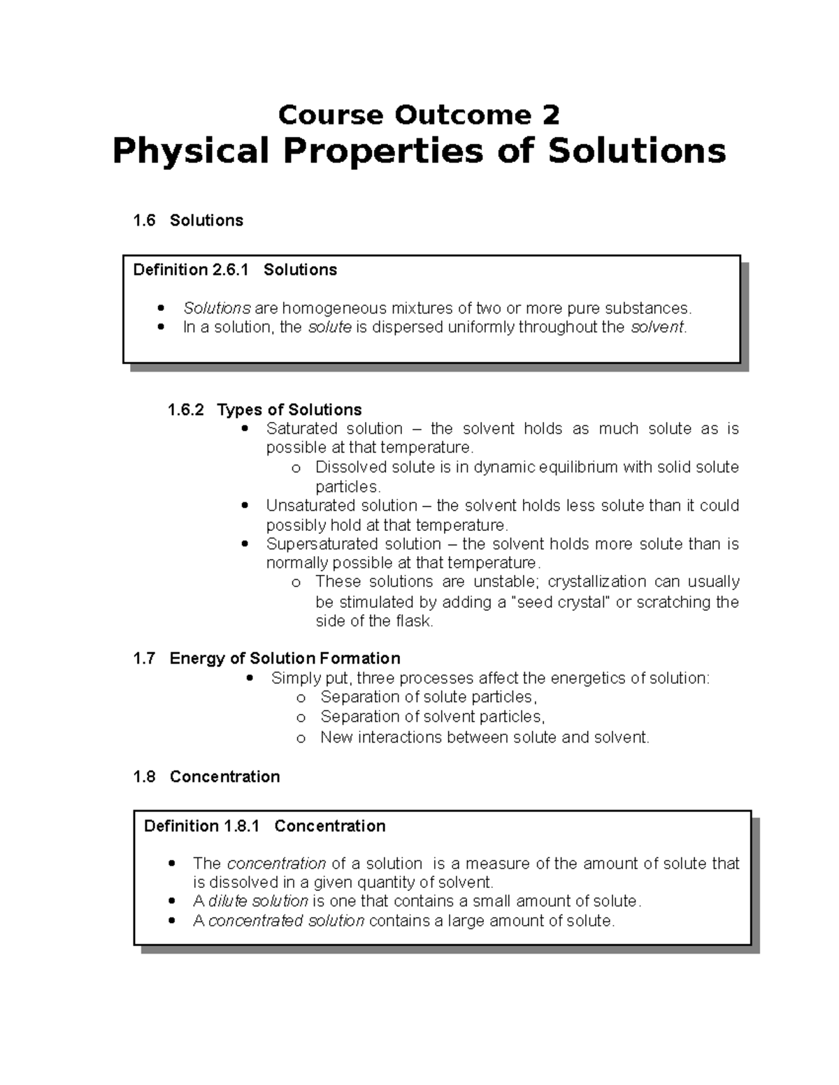 CHM02-CO2-Handout - Physical Properties of Solutions - Course Outcome 2 ...