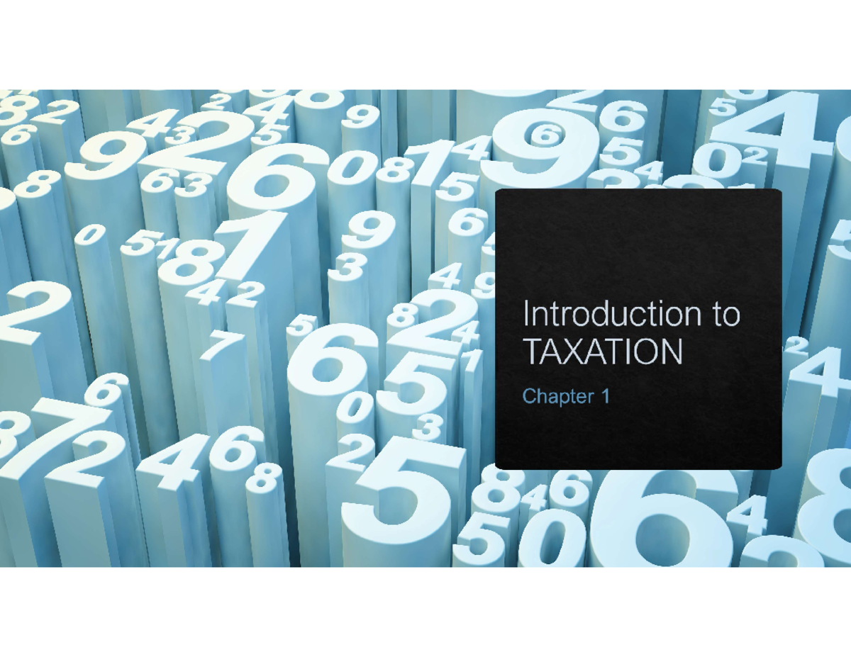 Chapter 1 Introduction to Taxation - Bachelor Science in Accountancy ...