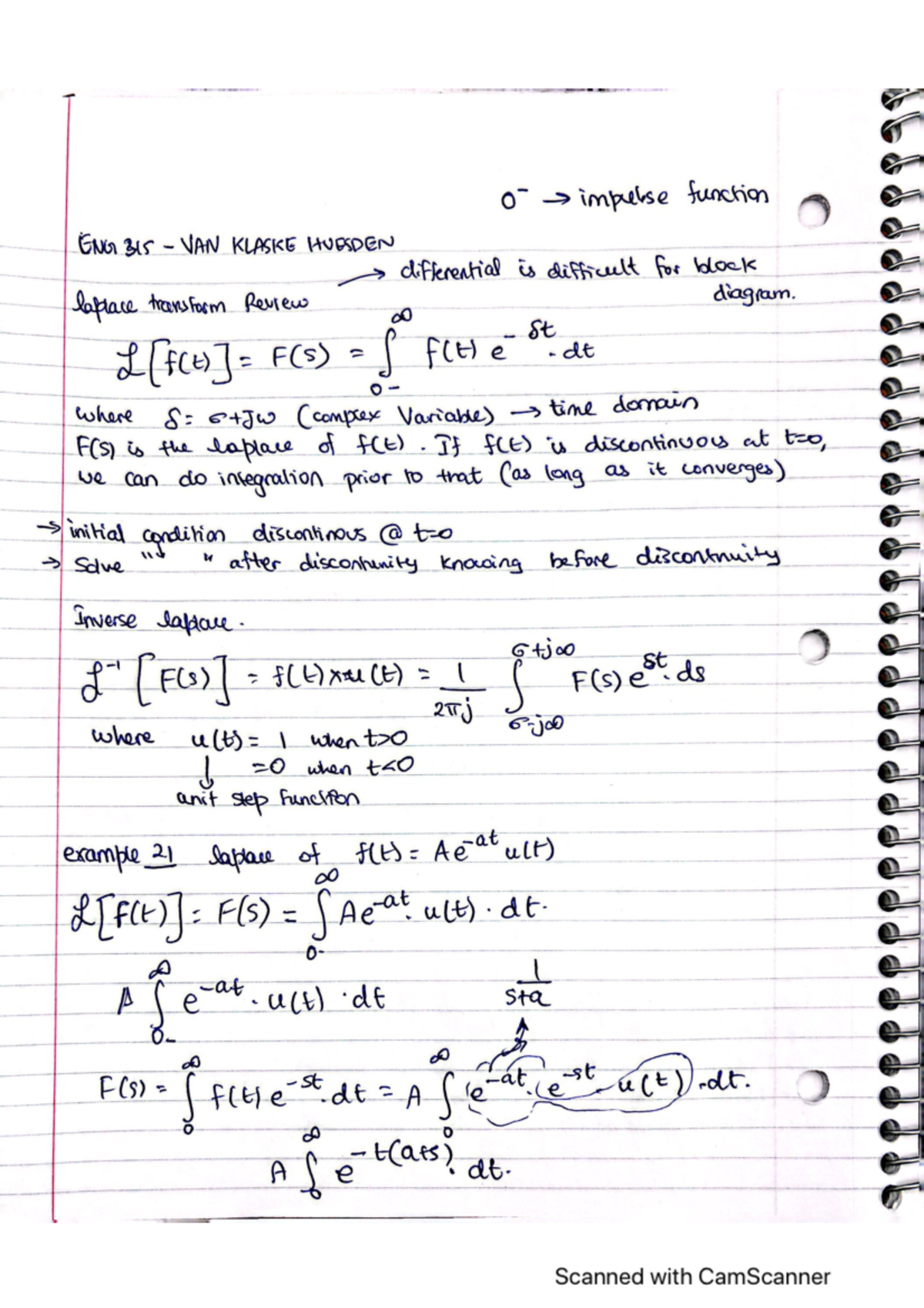 Control systems 1-3 - Basic laplace transformations and introduction to ...