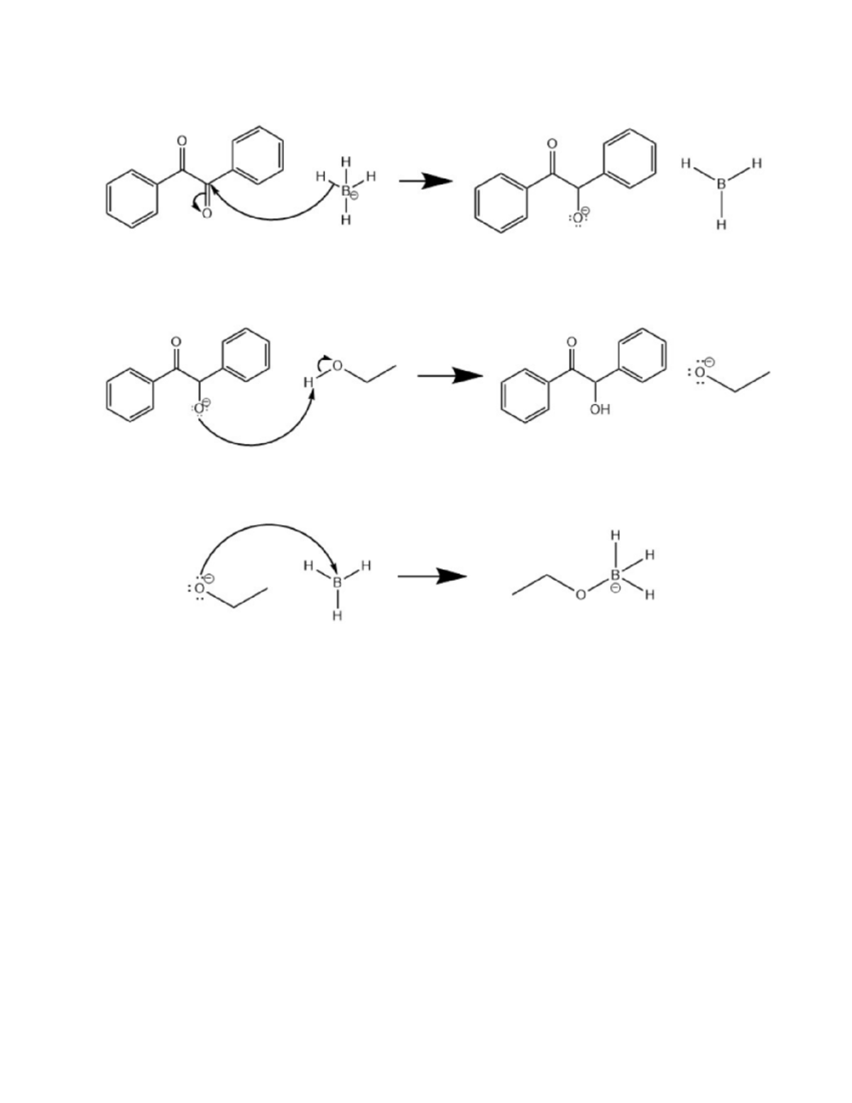 Reduction of Benzil - CHM1321 - o o H H H H H B o H H o o o o H OH H H ...