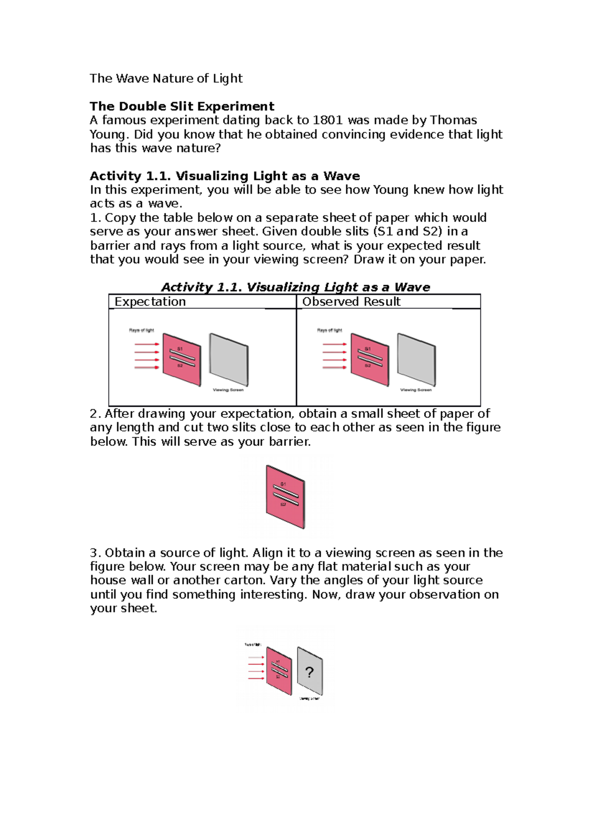 The Wave Nature of Light - Did you know that he obtained convincing ...