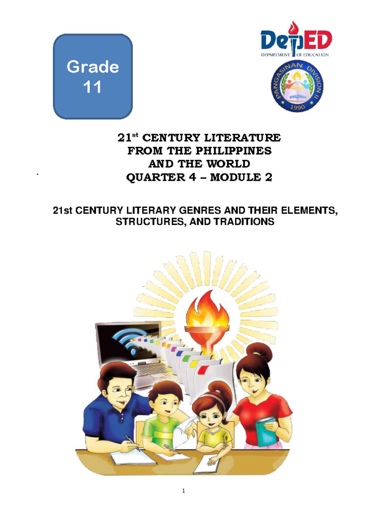 Q2 Q4 Module 1 21ST Grade 11 21 St CENTURY LITERATURE FROM THE