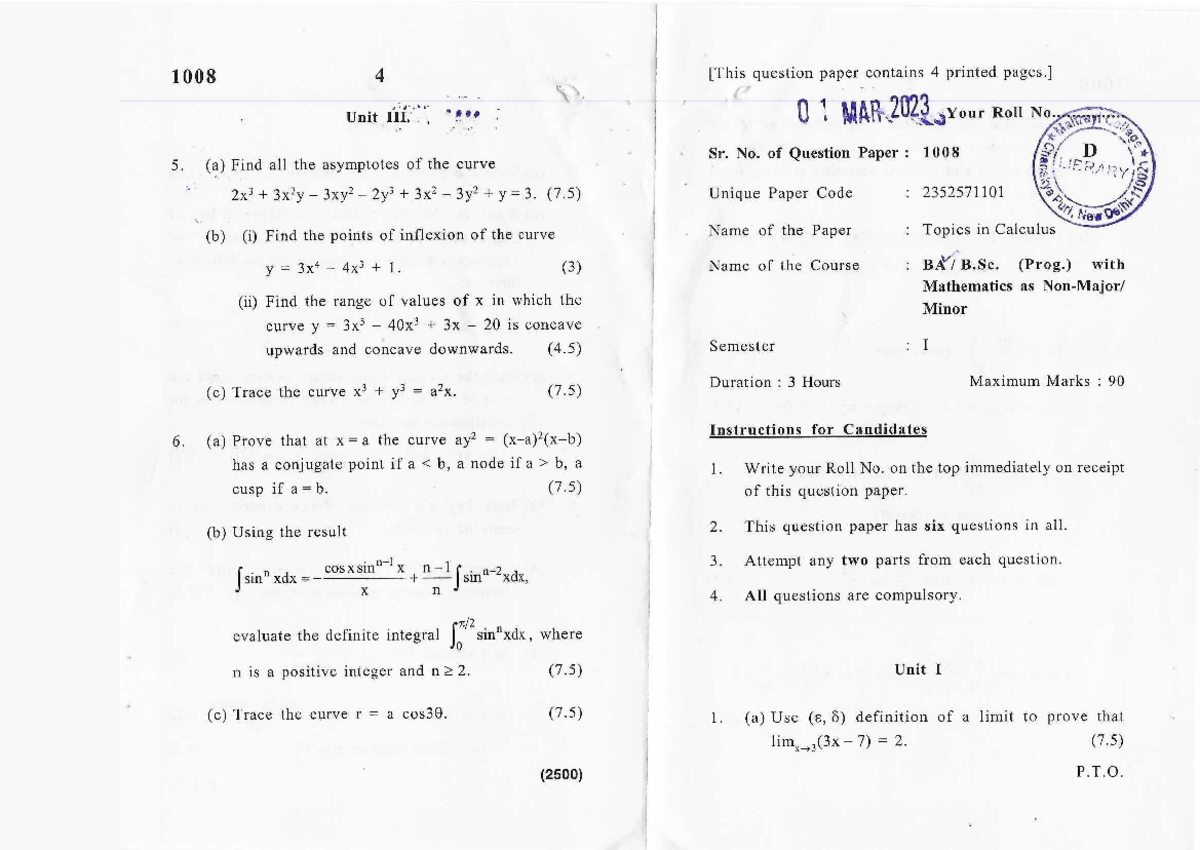 Topics in Calculus - calculus - Studocu