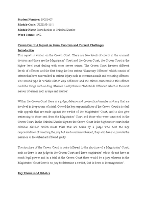 Packer's Crime Control and Due Process - Packer’s Crime Control and Due ...