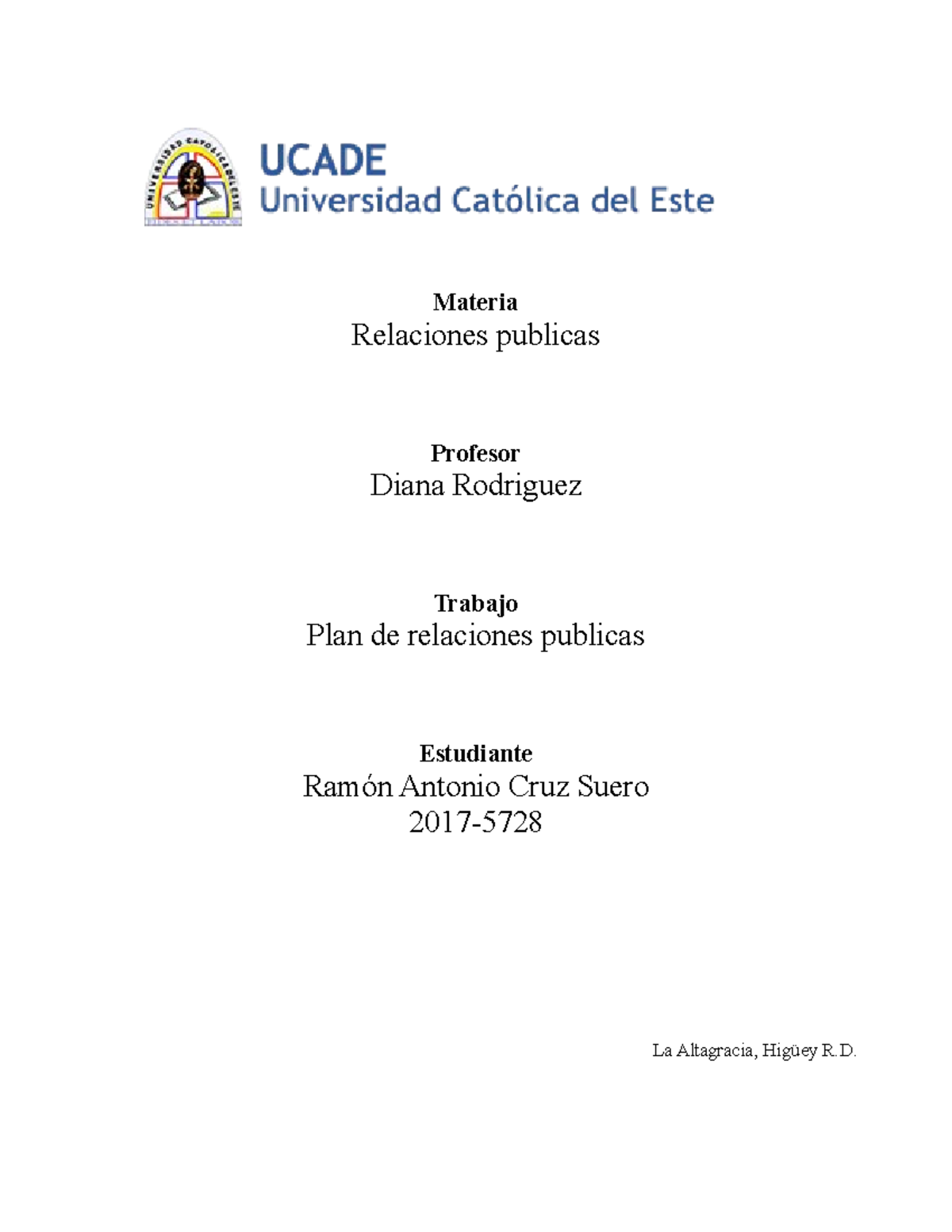 Relaciones Publicas - Documentos para soporte, materiales random que ...