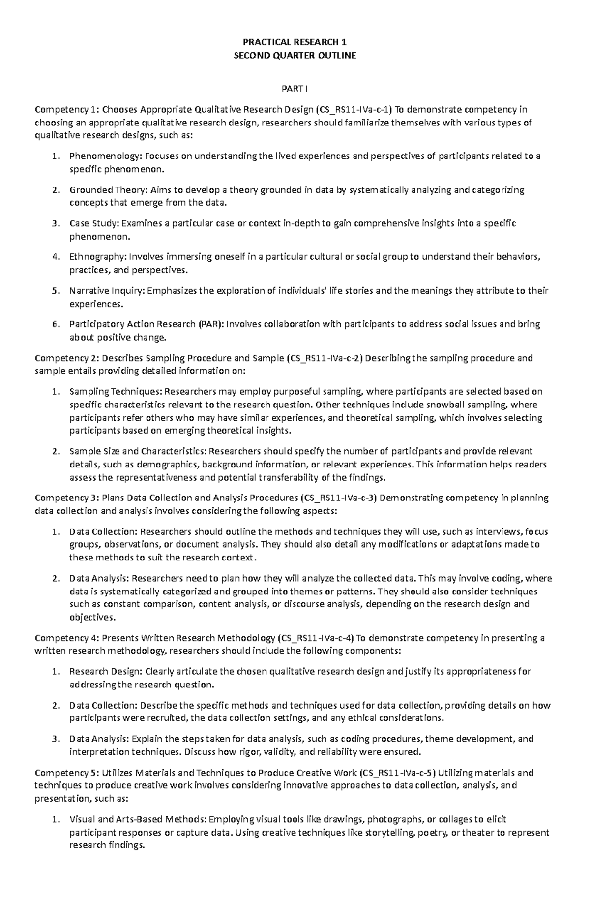 Practical- Research-1- Reviewer - PRACTICAL RESEARCH 1 SECOND QUARTER ...