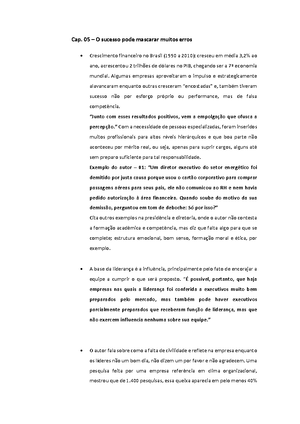 Resumo cap. 01 - Desculpability - 1 FUNDAÇÃO UNIVERSIDADE FEDERAL DE ...