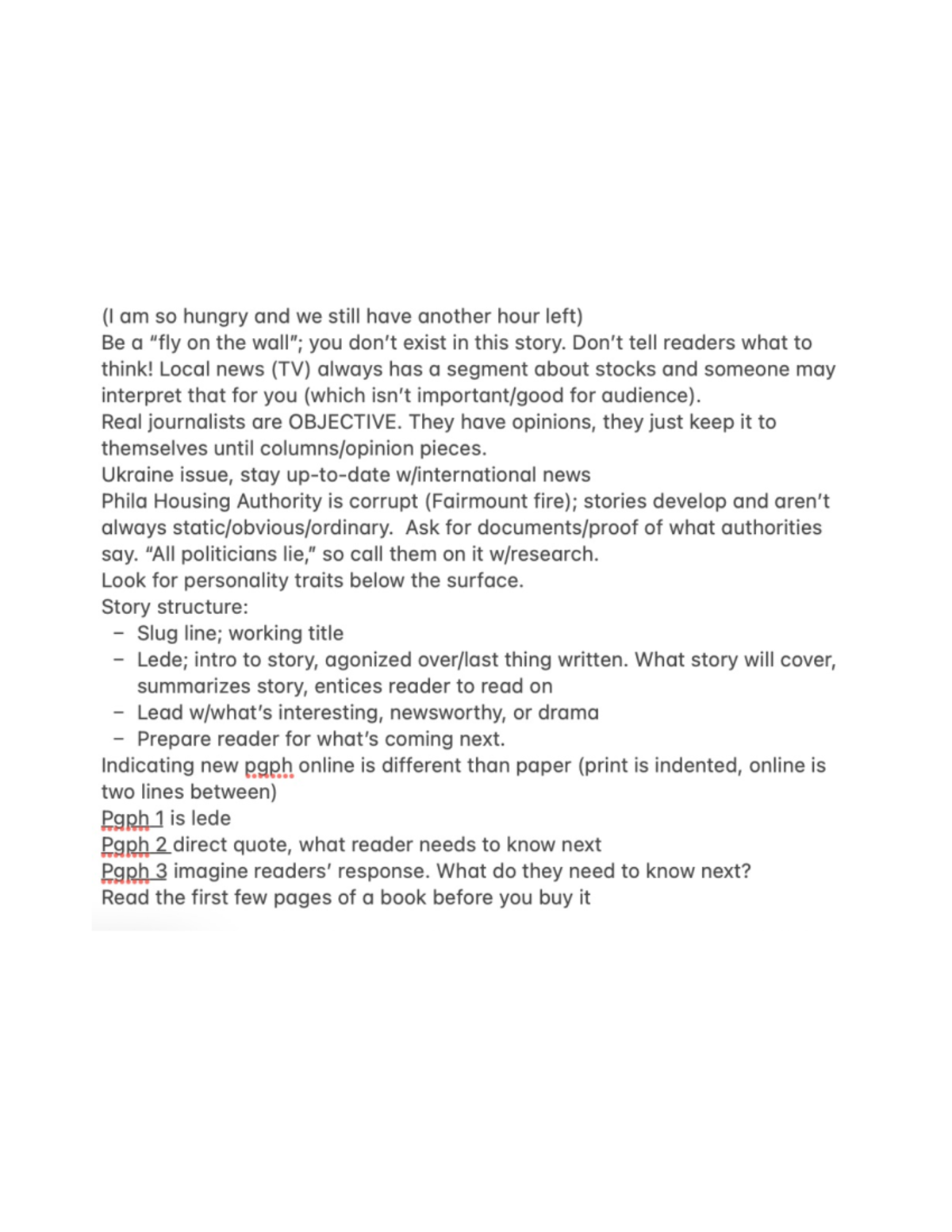 Journalism 101 notes - introduction - COM 160 - Studocu