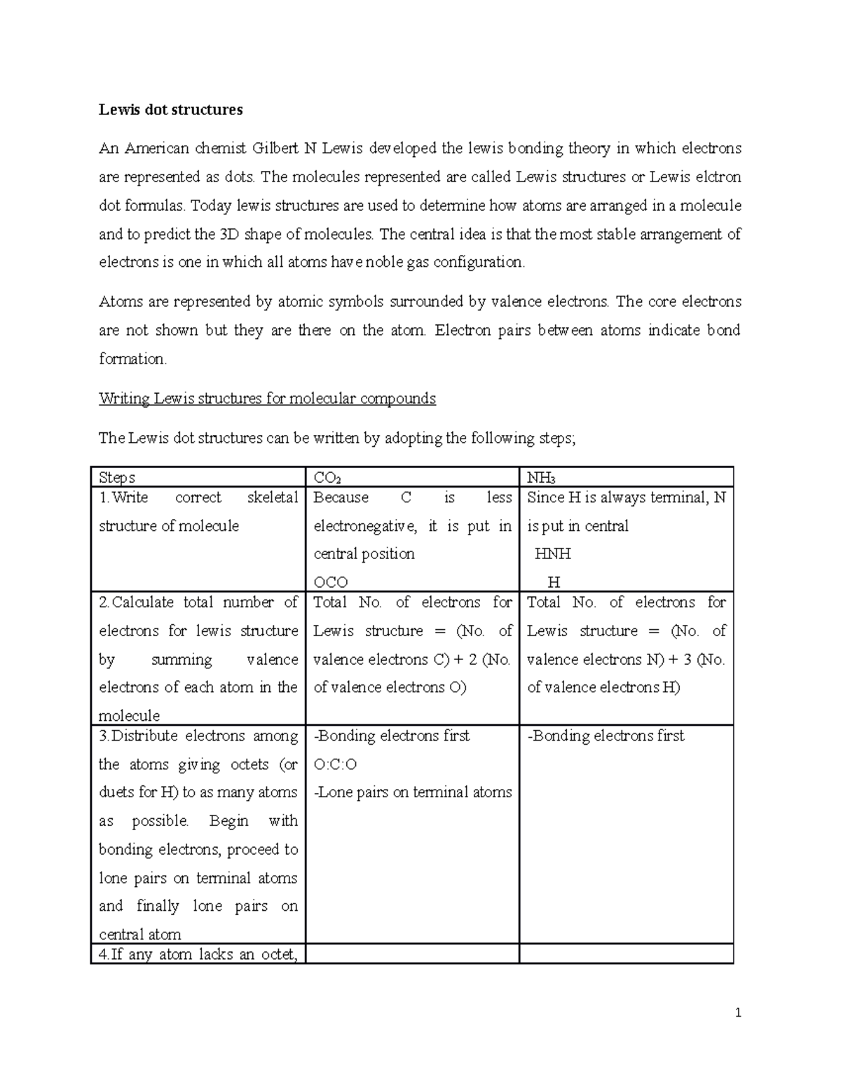 Lecture 9 - Lewis dot structures An American chemist Gilbert N Lewis ...