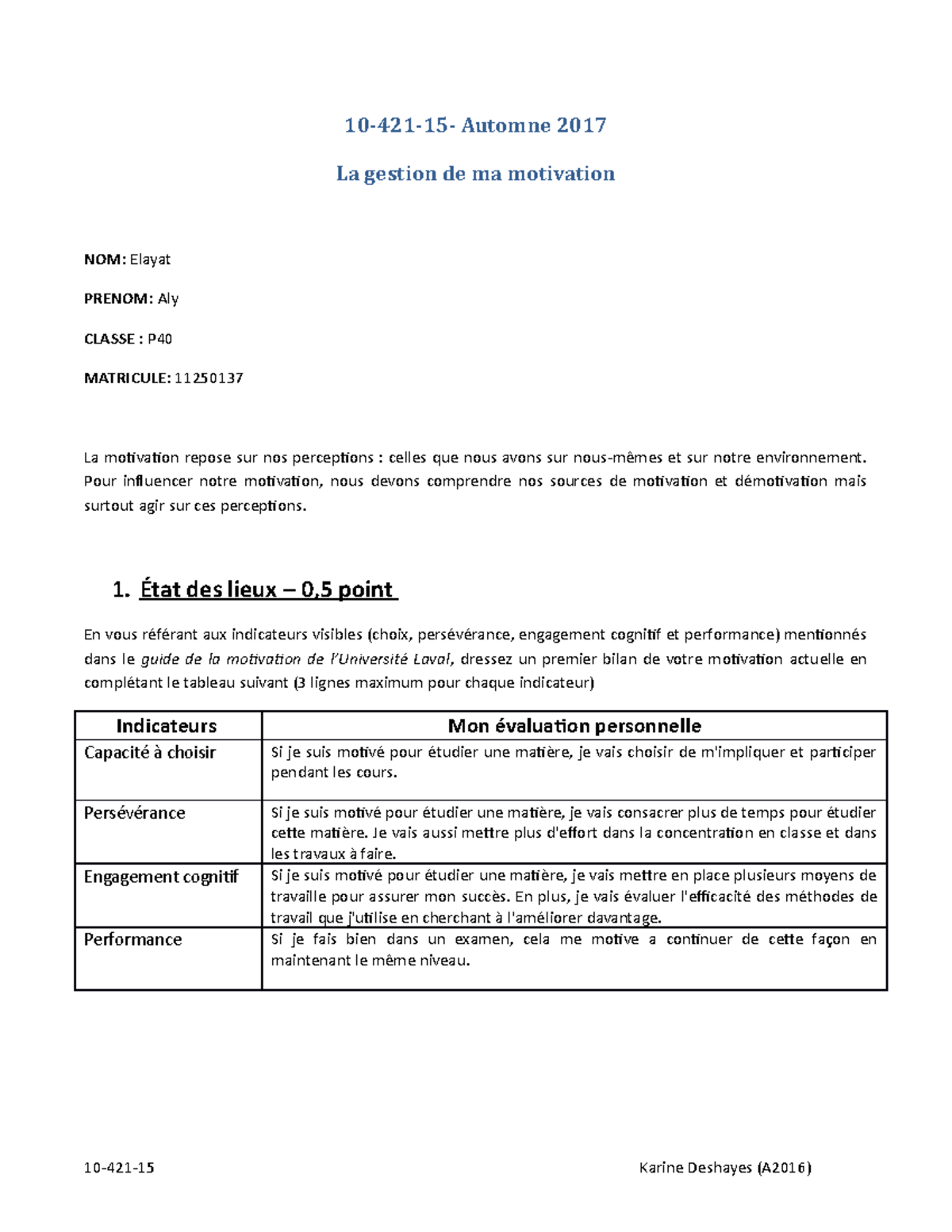 1042115 A17 Gestion de ma motivation - 10-421-15- Automne 2017 La ...