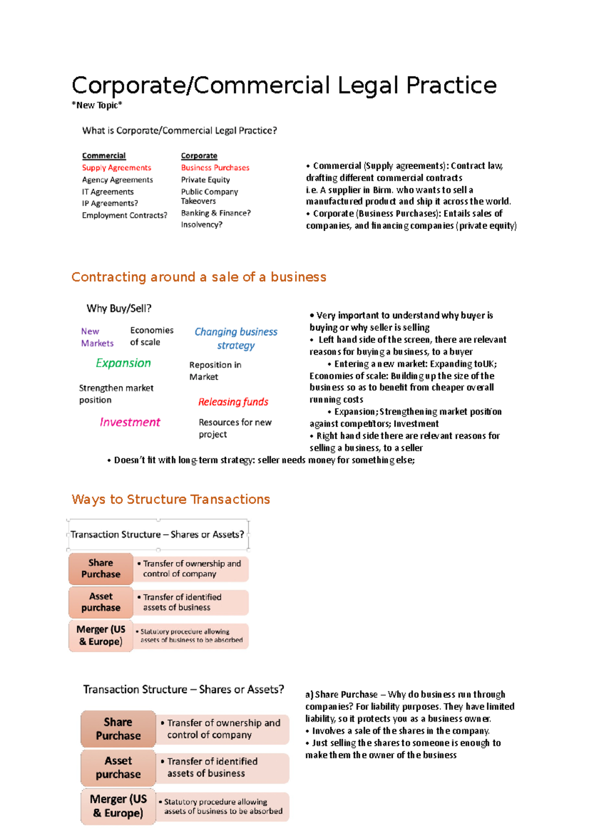 5. Commercial Legal Practice - Corporate/Commercial Legal Practice New ...
