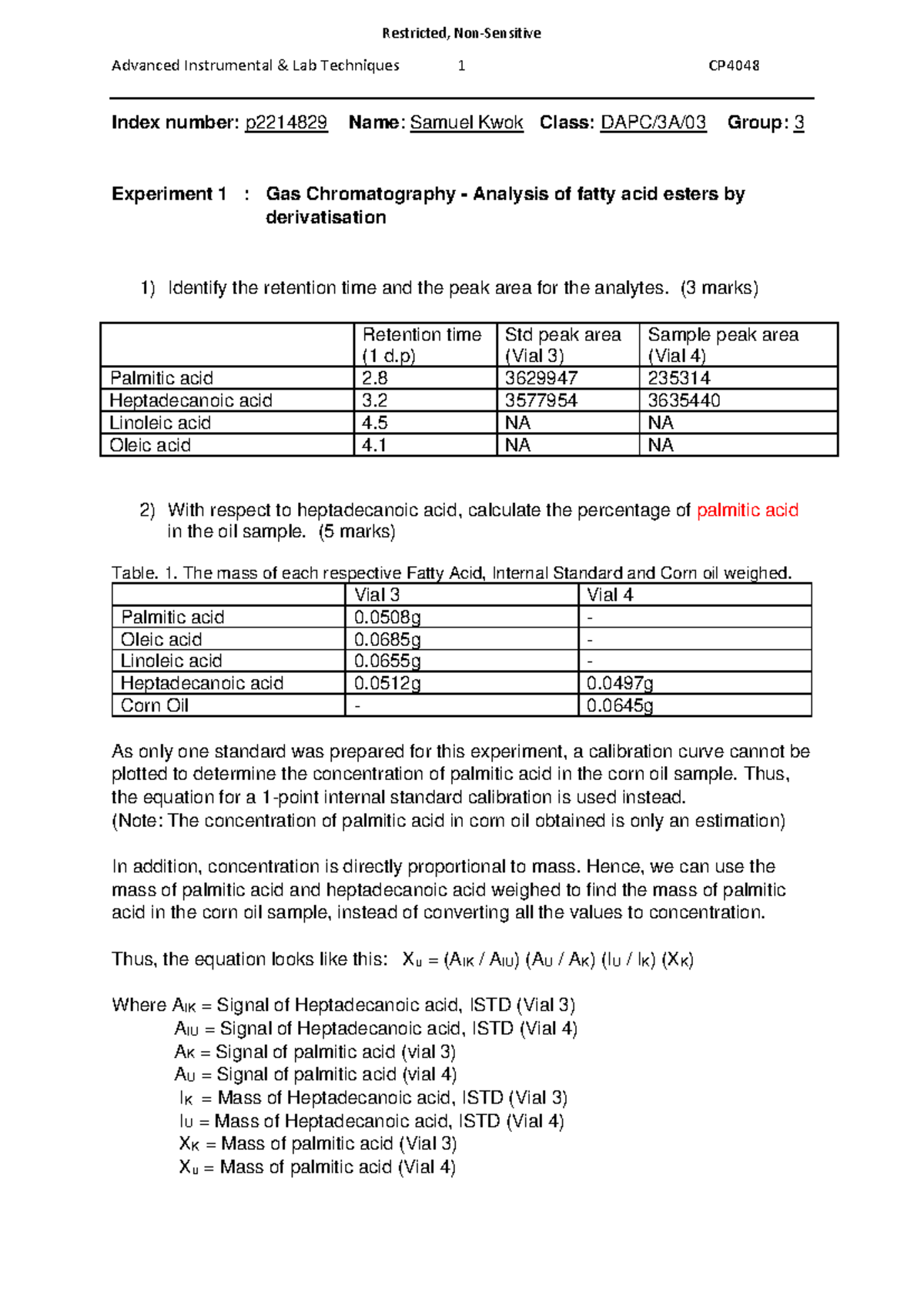 AIA Datasheet 1 - asd - Advanced Instrumental & Lab Techniques 1 CP ...