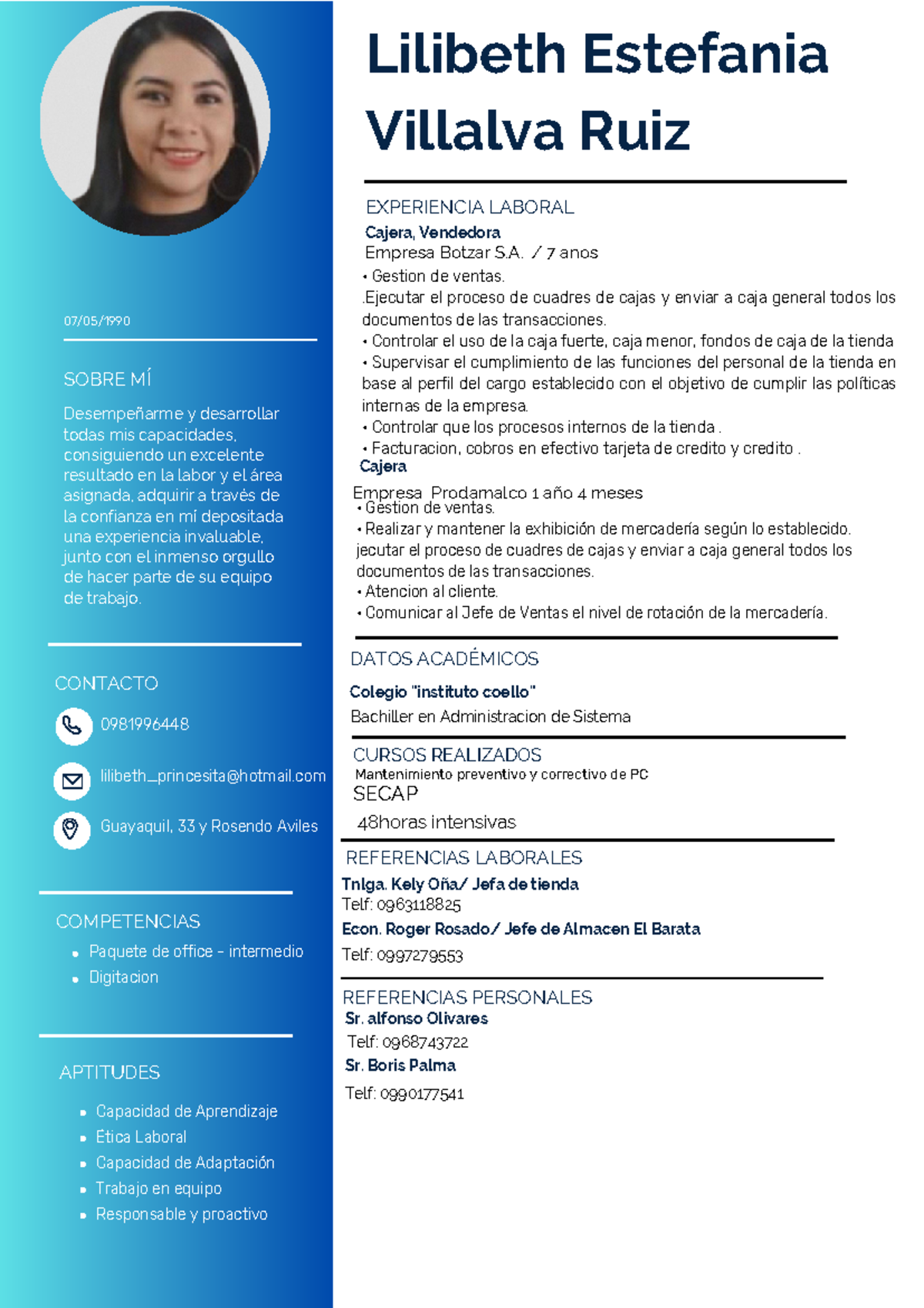 Copia de Copia de Currículum Corporativo Minimalista Azul marino ...