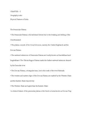 Chapter – 6 Geography Notes 2 - CHAPTER – 6 Geography notes Population ...