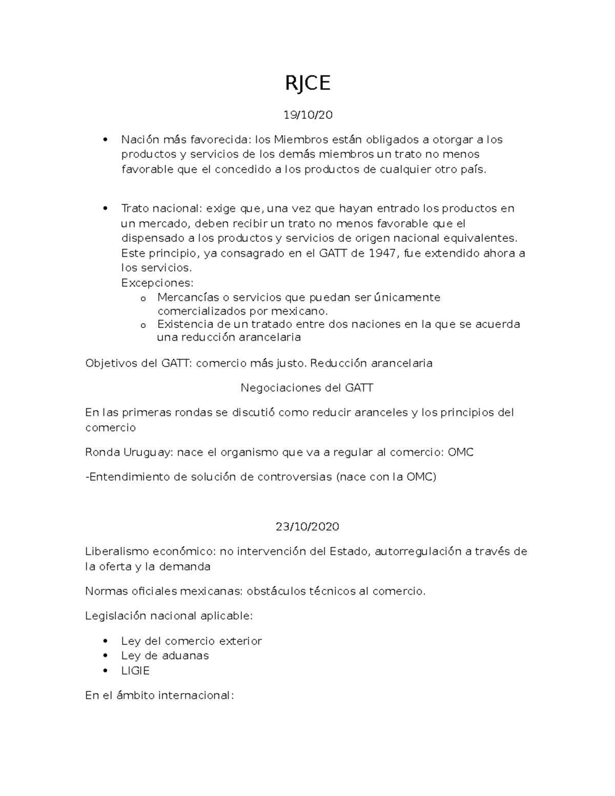 RJCE - COMERCIO EXTERIOR - RJCE Nación más favorecida: los Miembros ...