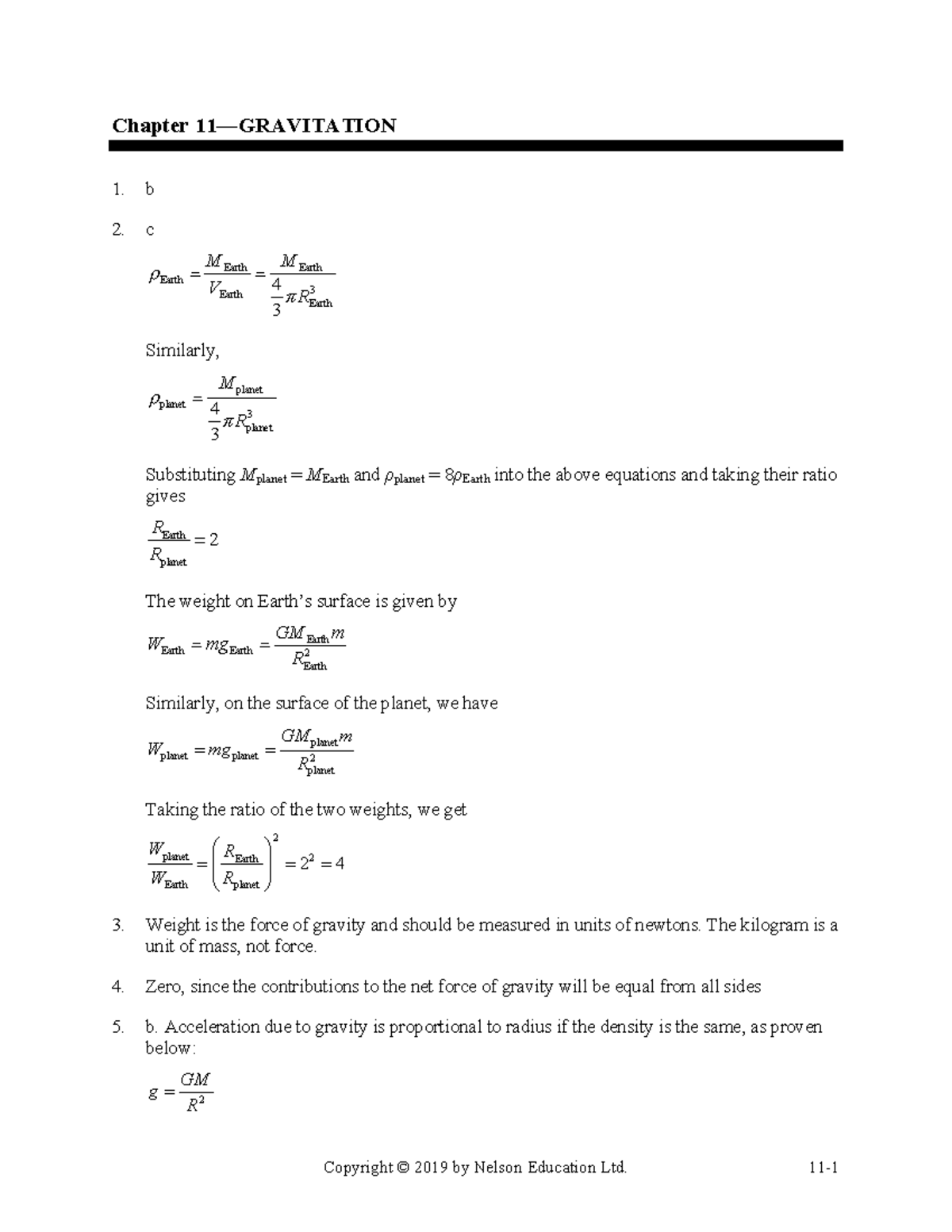 Ch11 ISM Hawkes 2e - Answer key - Copyright © 2019 by Nelson Education ...