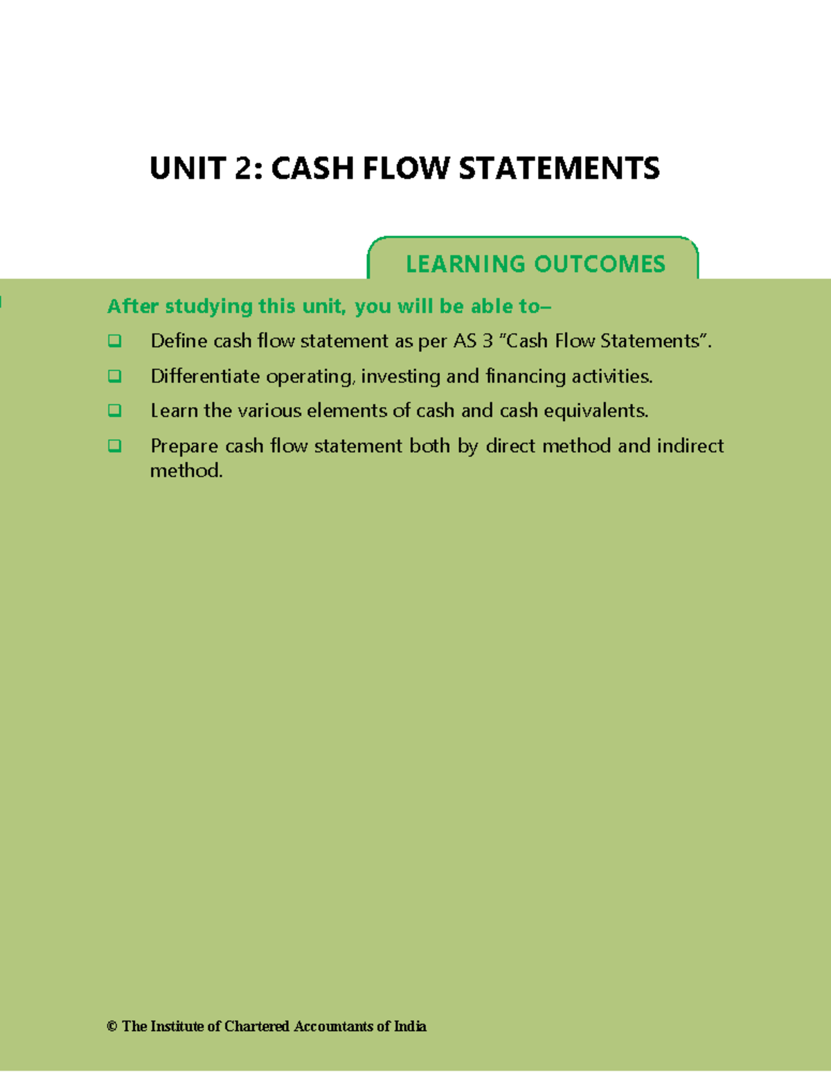Financial Statements of Companies Unit 2 - LEARNING OUTCOMES UNIT 2 ...