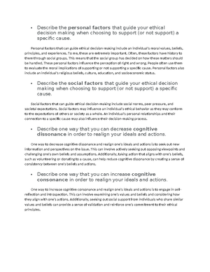 Psy 491 Module Two Milestone - Describe how the motive of belonging ...