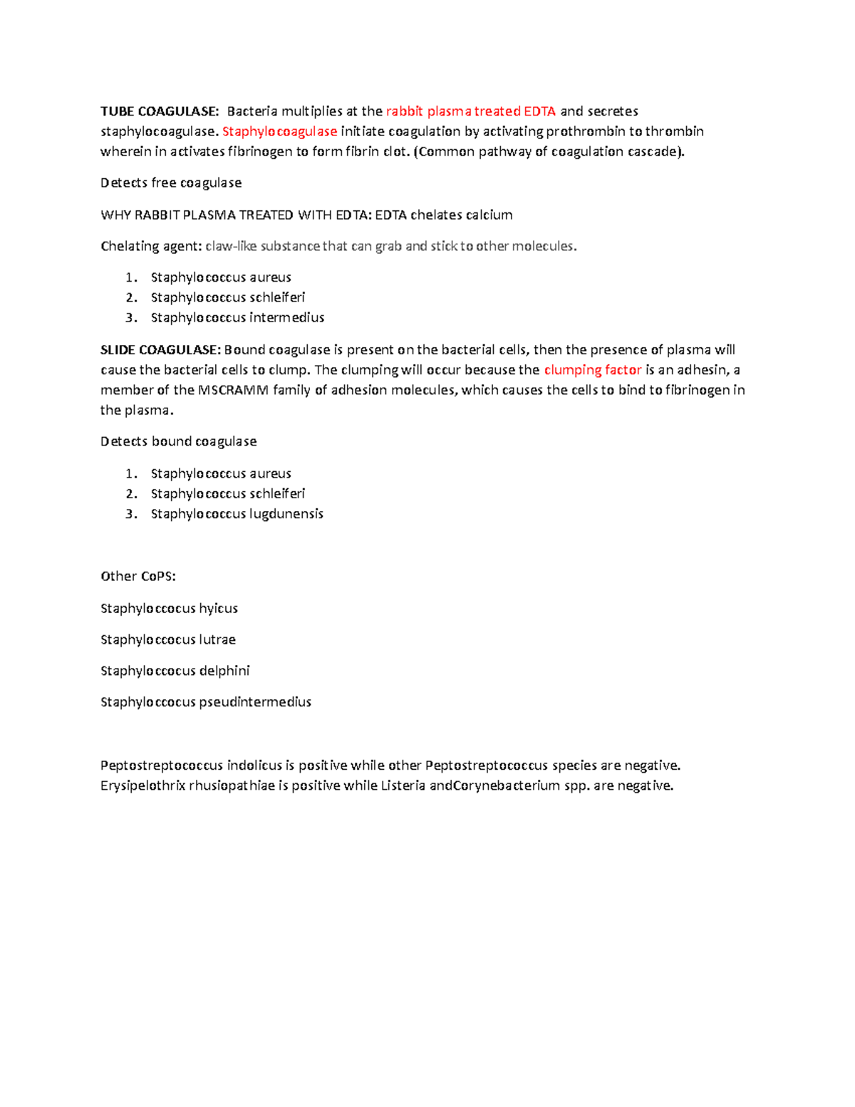 Bacte 101 - TUBE COAGULASE: Bacteria multiplies at the rabbit plasma ...