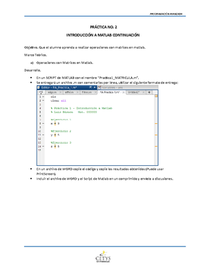 Aplicaciones y Usos de Matlab - 0 CENTRO DE Y SUPERIOR Escuela de ...