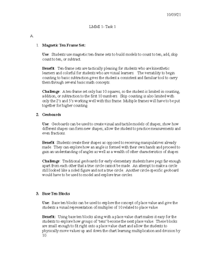 LMM2 Task 1 Math Tools - task 1 passed - Direct Instruction Lesson Plan Template General ...