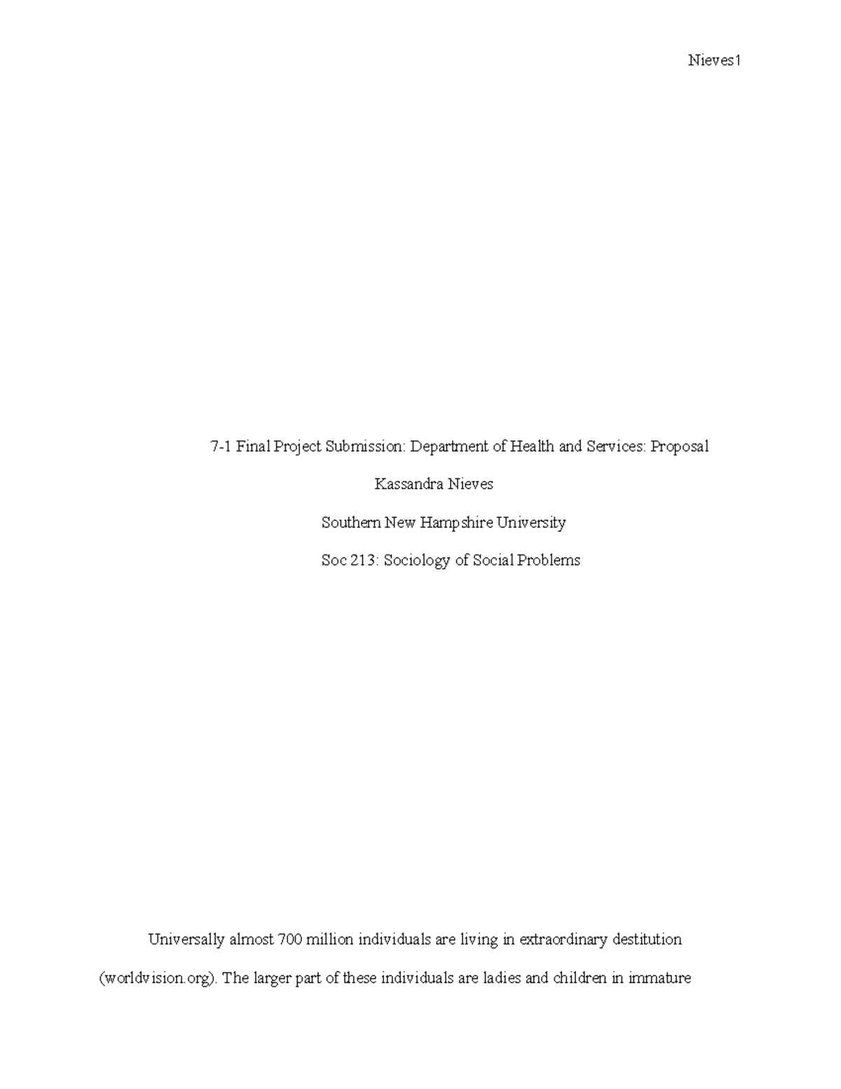 7-1 Final Project Submission Department of Health and Services Proposal ...