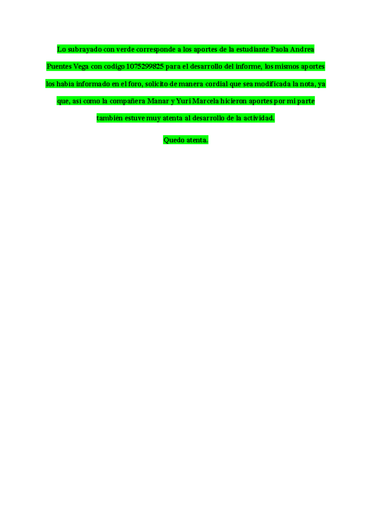 Fase 3 Grupo 13... - Fase 1 - Lo subrayado con verde corresponde a los ...