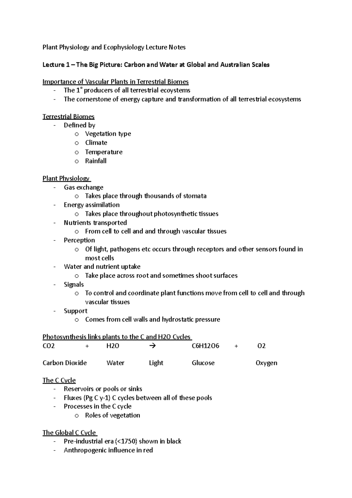 Plant Physiology and Ecophysiology Lecture Notes - Where Kc and K0 are ...