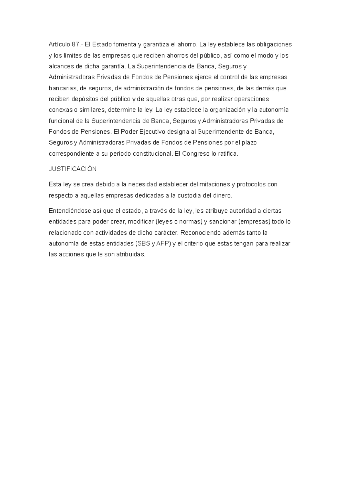 ART 87 - REVISÓN ACADÉMICA SOBRE EL ARTÍCULO 87 LA LGS PERUNA ...