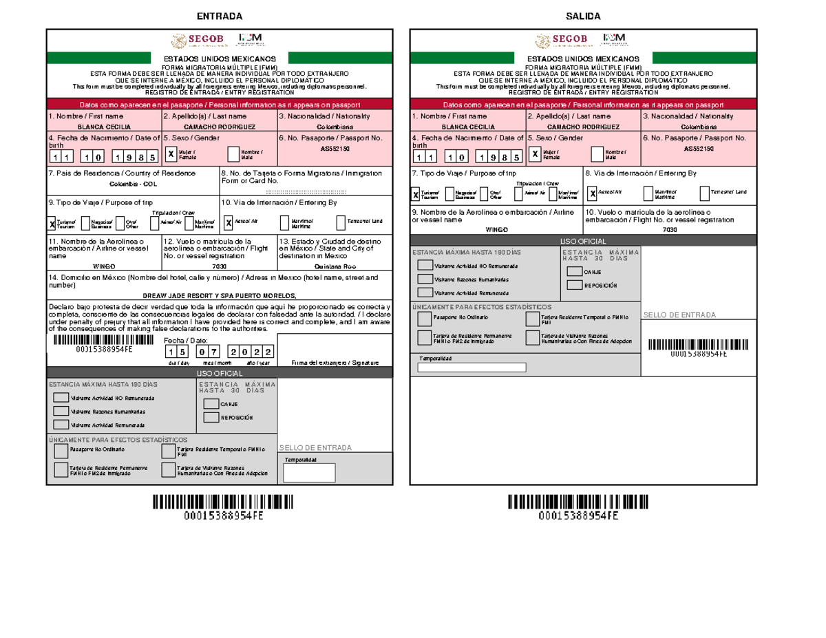 Forma-migratoria-00015388954 FE - ENTRADA SALIDA ESTADOS UNIDOS ...